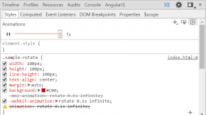 CSSアニメーションをChromeの開発ツールで0.5倍速以下で見る方法 | iwb.jp