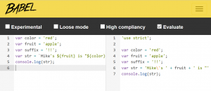 JavaScriptで文字列を結合するならBabelを使用したほうが良い | iwb.jp