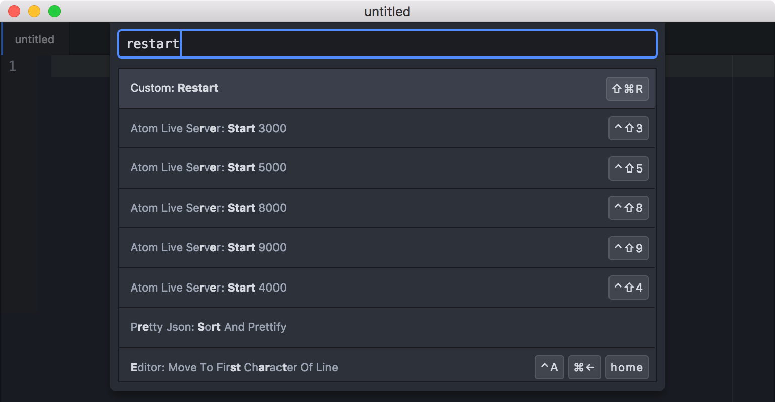 Atomエディタに再起動ショートカットキーを設定する方法 | iwb.jp