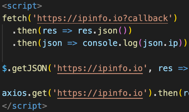 1分でわかるJavaScriptでのIPアドレス取得方法 | iwb.jp