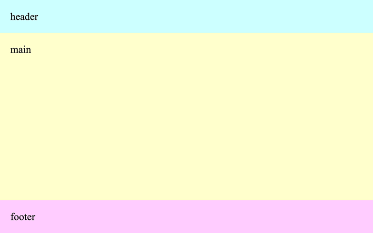 CSSでflexではなくgridを使用してfooterを一番下に配置 | iwb.jp
