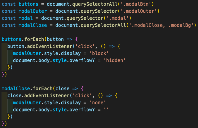 1分でできるJavaScriptライブラリなしの超軽量モーダル | iwb.jp