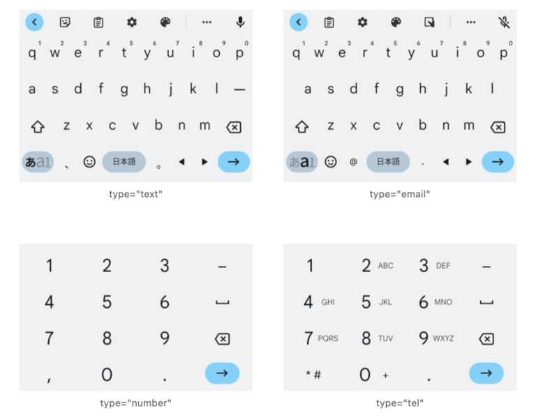 inputタグをtype="number"にしないで数字キーボードにする方法 | iwb.jp