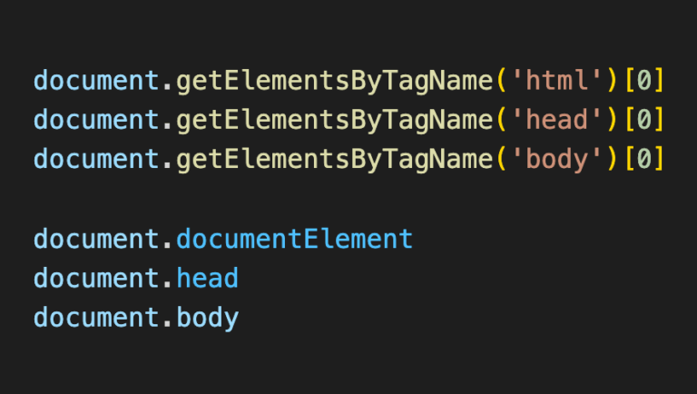 getElementsByTagNameでhtml,head,bodyを取得しないほうが良い | iwb.jp