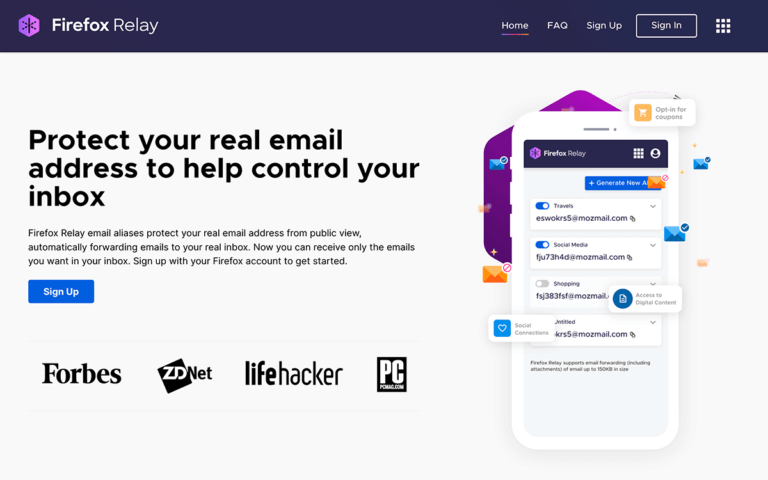 Firefox Relay(無料捨てメアド) Chrome拡張機能の使い方 | iwb.jp