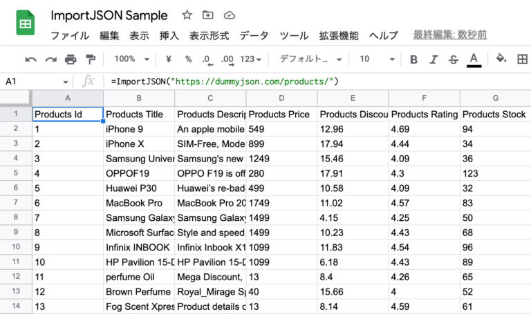 GoogleスプレッドシートのImportJSON関数で読み込む方法 | iwb.jp GoogleスプレッドシートのImportJSON関数で読み込む方法 | iwb.jp
