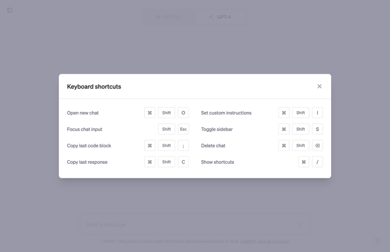 ChatGPTで必ず覚えるべき8つのショートカットキー | iwb.jp