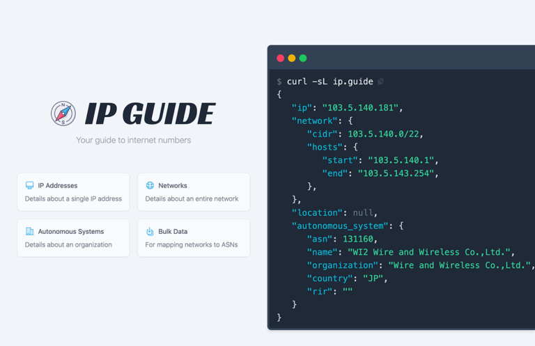 IPやネットワークなどを検索できる「IP Guide」が超便利 | iwb.jp
