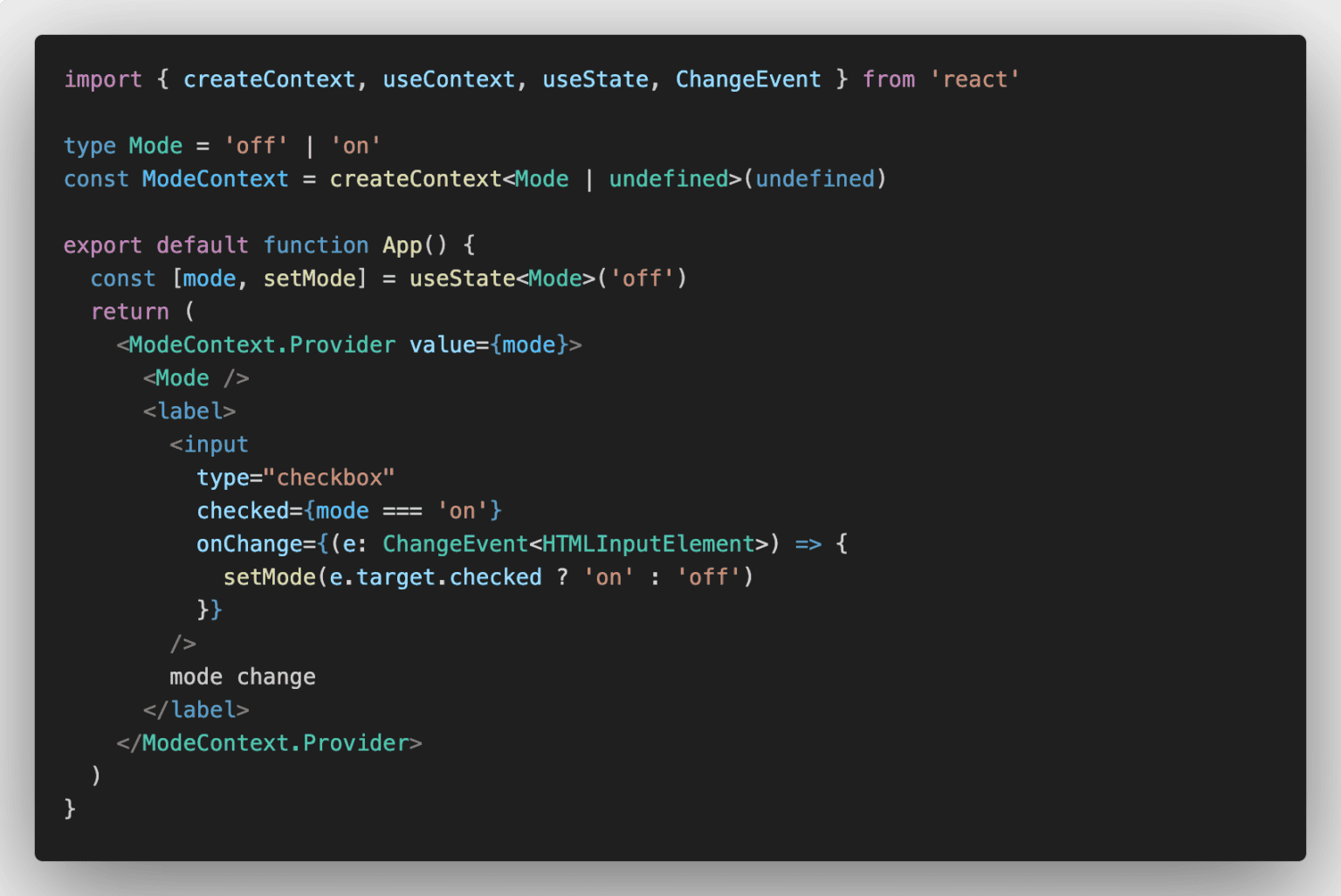1分でわかるReactのcreateContext(useContext)の使い方 | iwb.jp