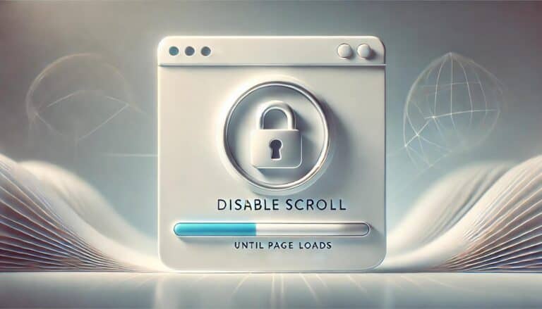 Webサイトはページが表示されるまではスクロール不可にするべし | iwb.jp